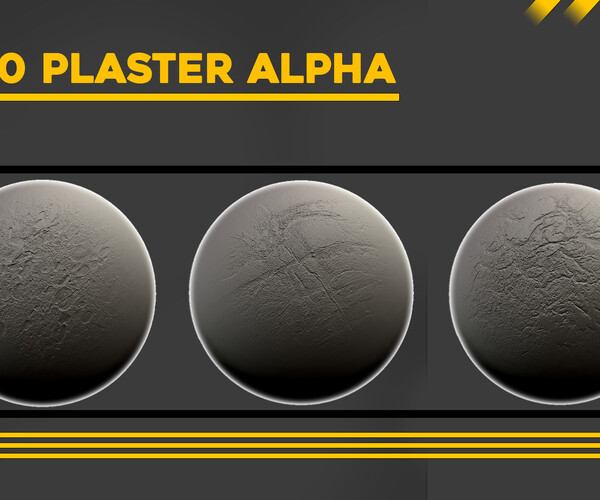 ArtStation - 100 alpha brushes concret - stone - plaster | Brushes
