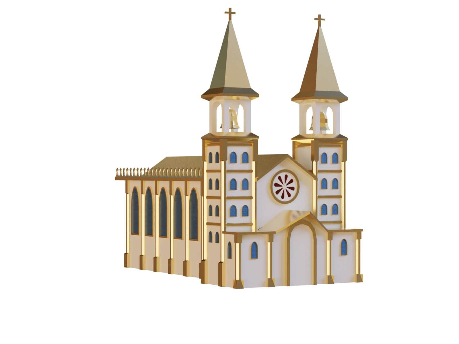 ArtStation - Church Low Poly | Game Assets