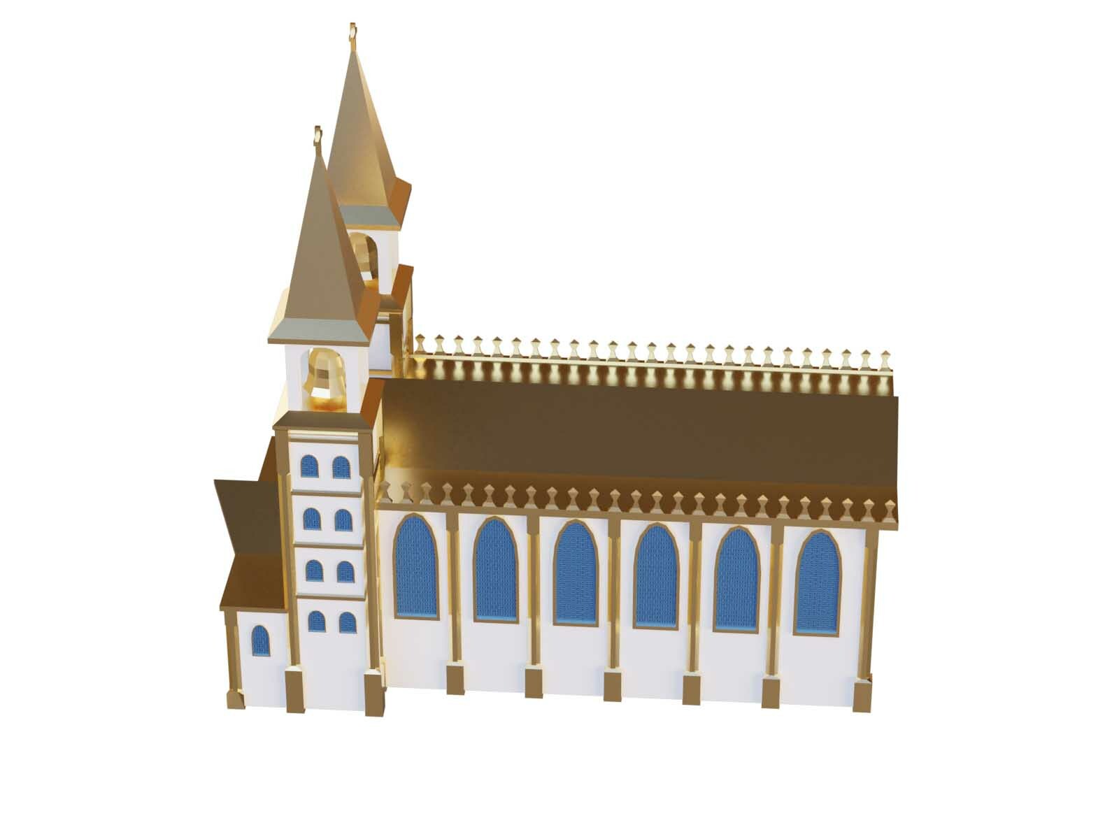 ArtStation - Church Low Poly | Game Assets