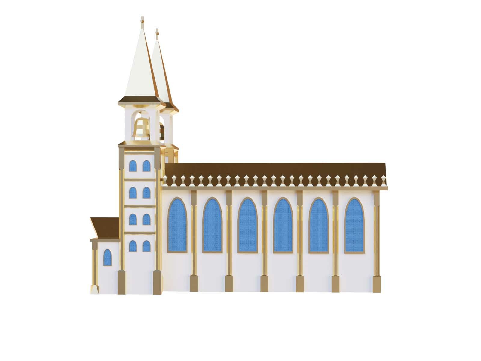ArtStation - Church Low Poly | Game Assets