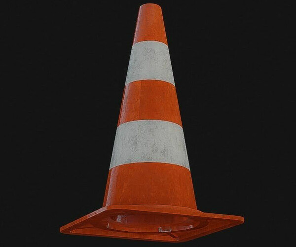 ArtStation - Traffic Cone 3D Model Set | Game Assets