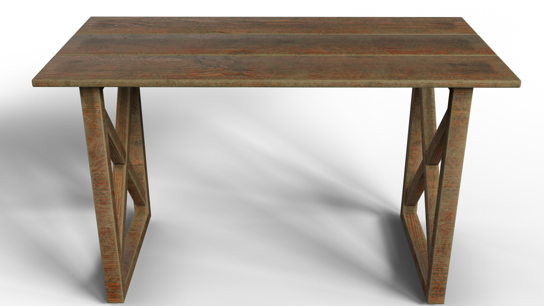 ArtStation - Old Wooden Table (3d Model + PBR Texture) | Game Assets