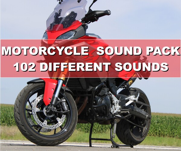 ArtStation - Motorcycle Soundpack - 102 Different Sounds | Game Assets
