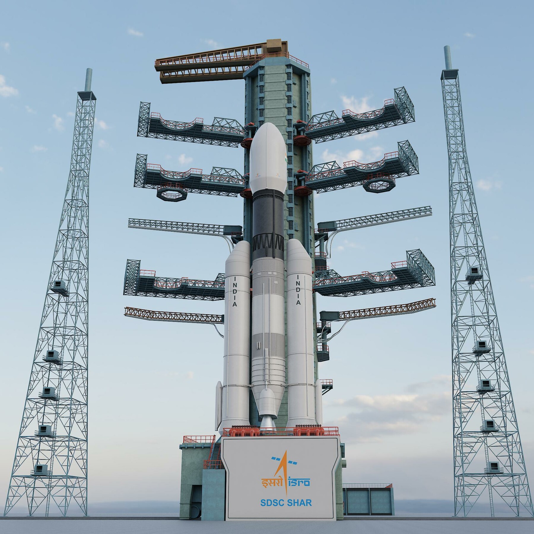ArtStation - GSLV rocket 3D model | Resources