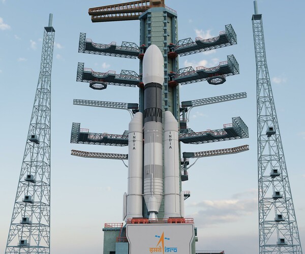 ArtStation - GSLV rocket 3D model | Resources