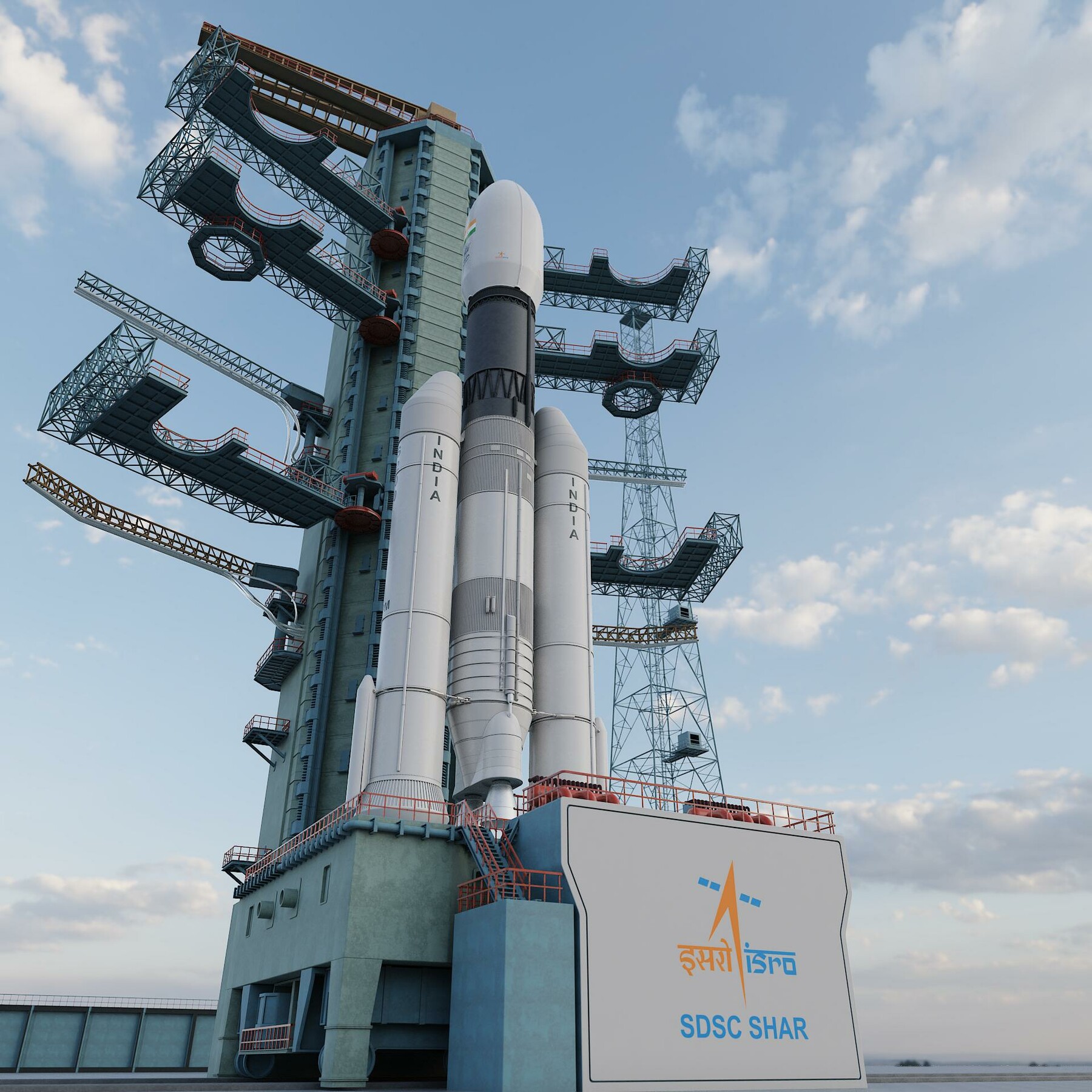 ArtStation - GSLV rocket 3D model | Resources
