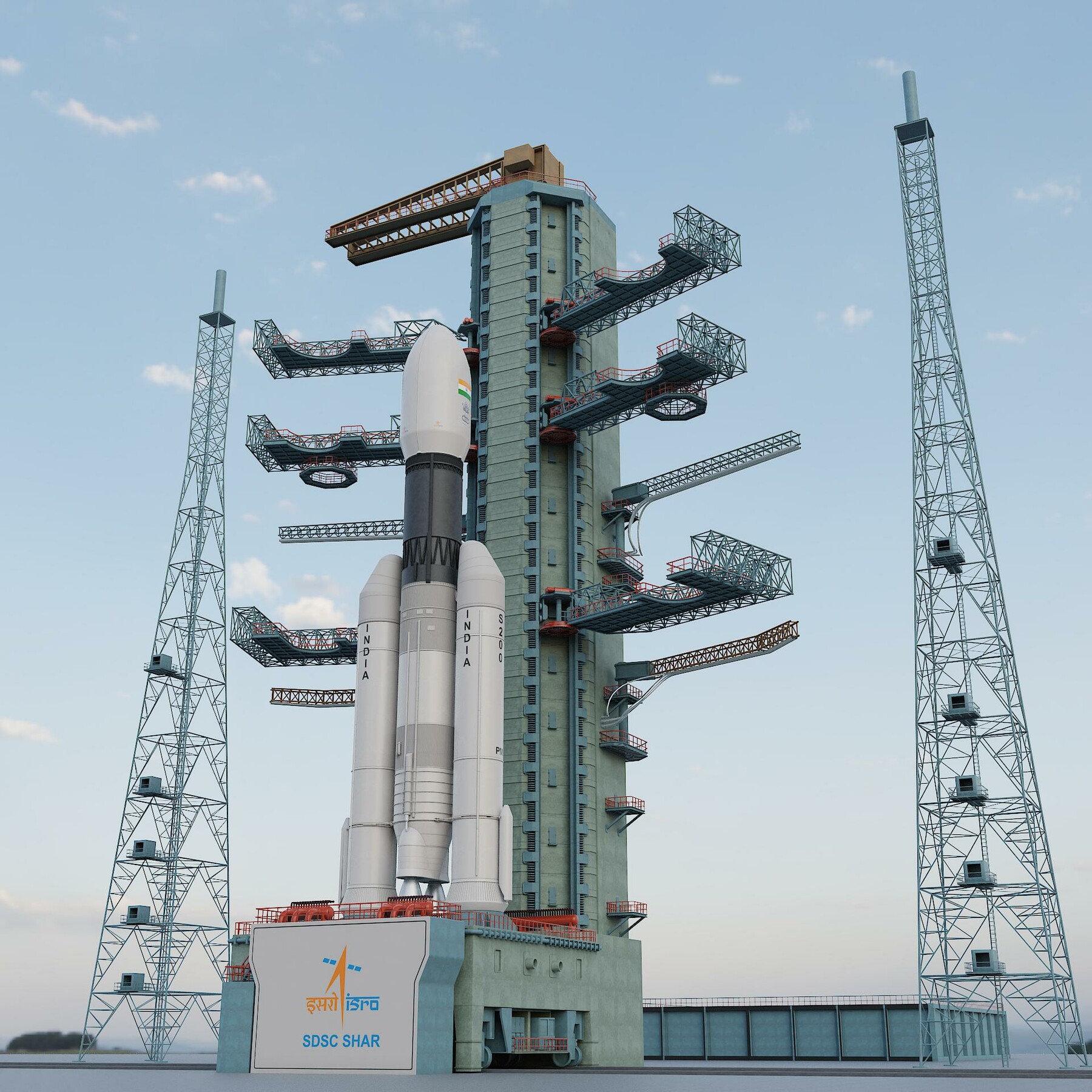 ArtStation - GSLV rocket 3D model | Resources