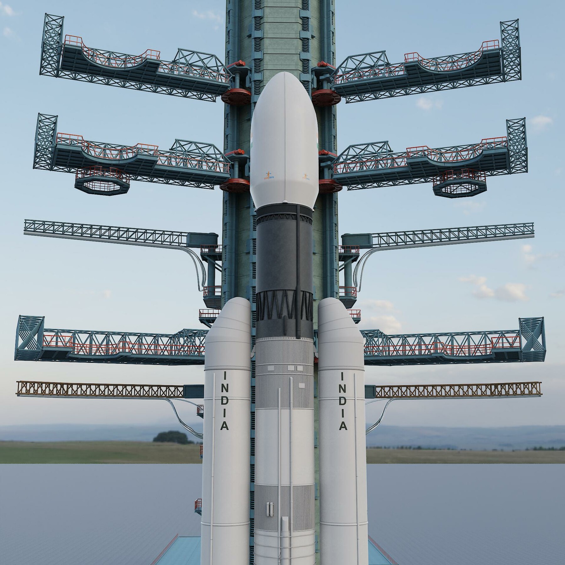ArtStation - GSLV rocket 3D model | Resources