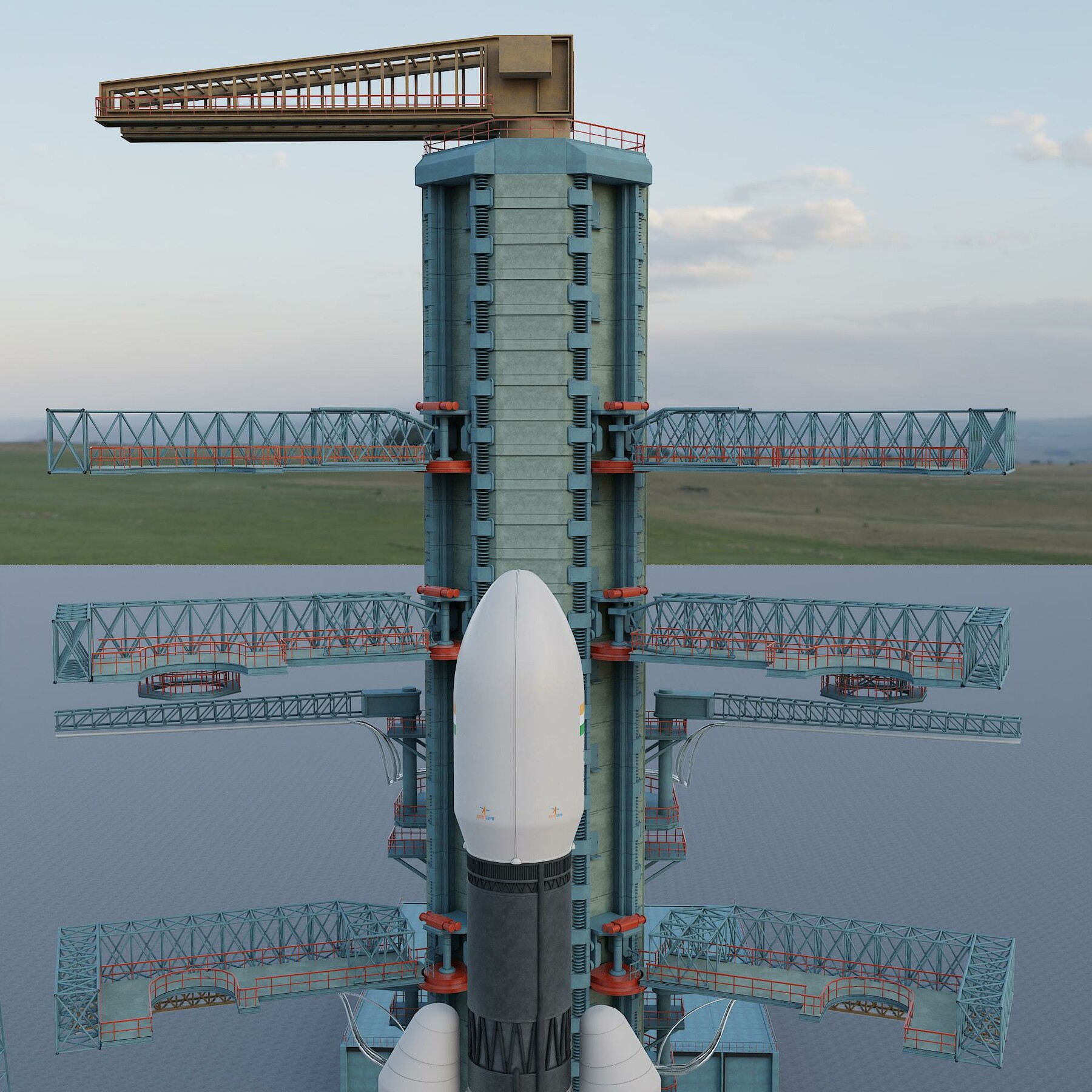 ArtStation - GSLV rocket 3D model | Resources