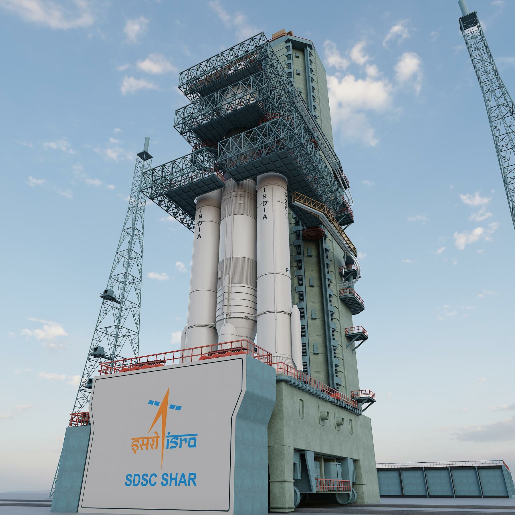 ArtStation - GSLV rocket 3D model | Resources