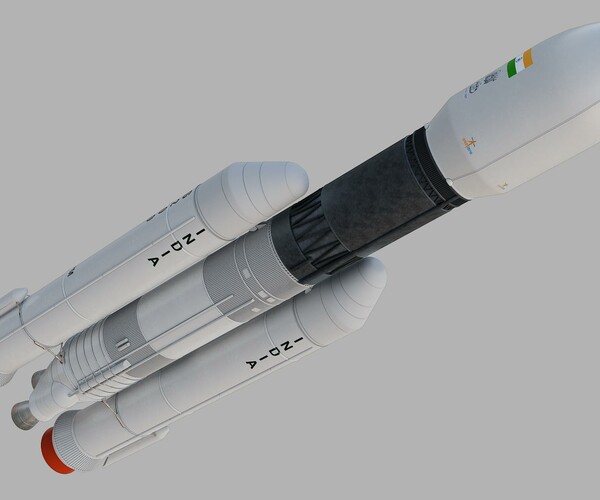 ArtStation - GSLV rocket 3D model | Resources