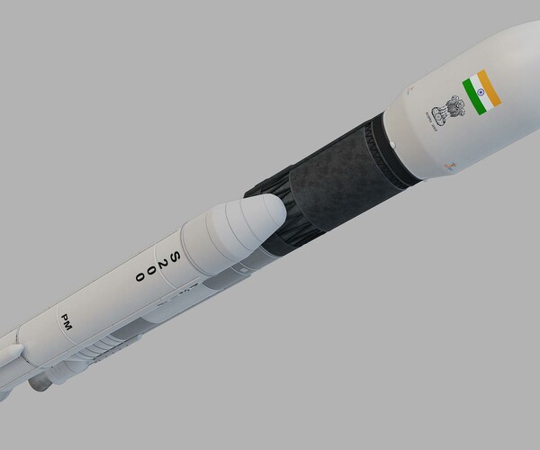 ArtStation - GSLV rocket 3D model | Resources