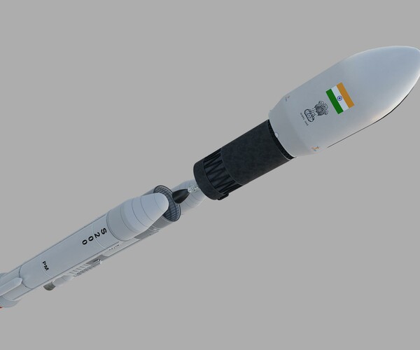 ArtStation - GSLV rocket 3D model | Resources