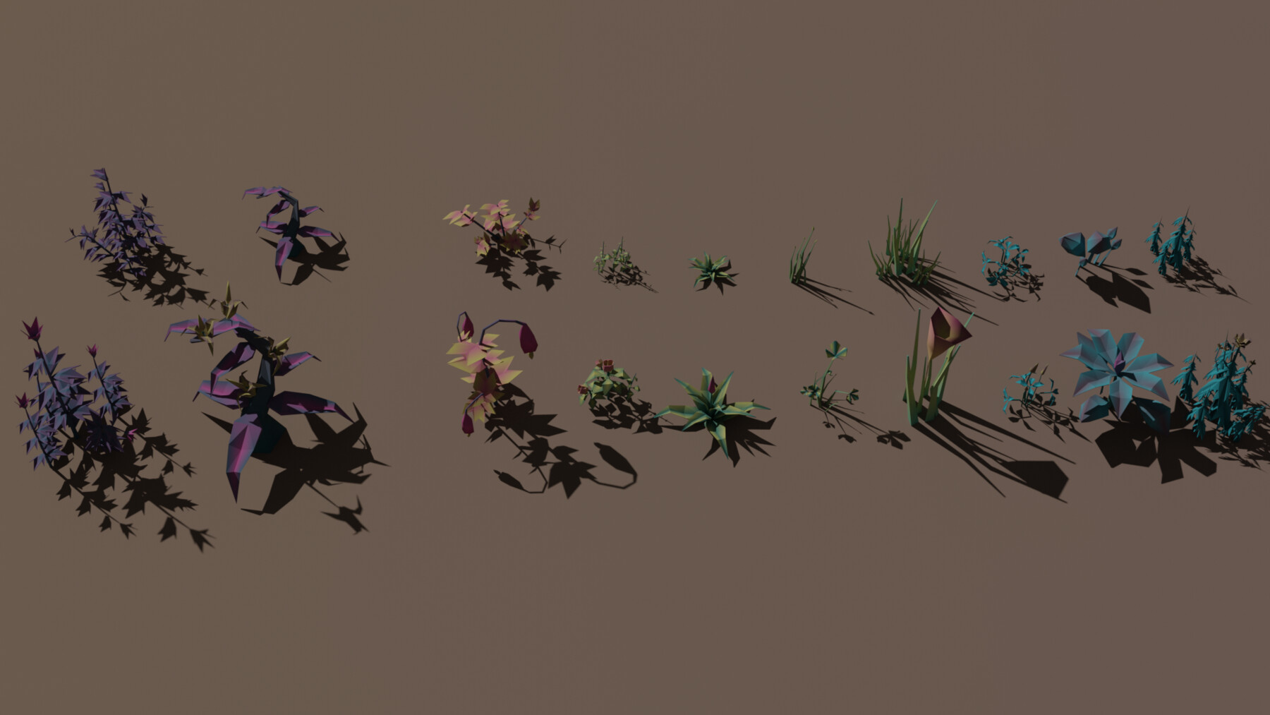 ArtStation - Low Poly 3D Flower Pack | Game Assets