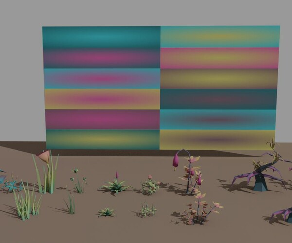 ArtStation - Low Poly 3D Flower Pack | Game Assets