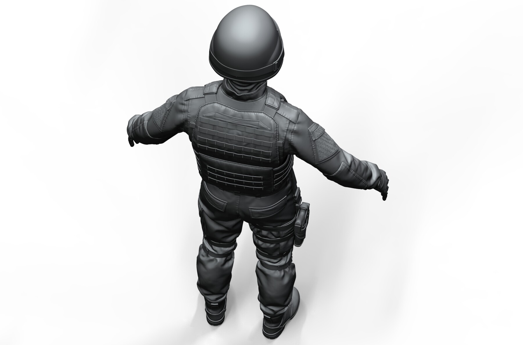 ArtStation - Police Special Force Officer (ztl/obj files) | Game Assets