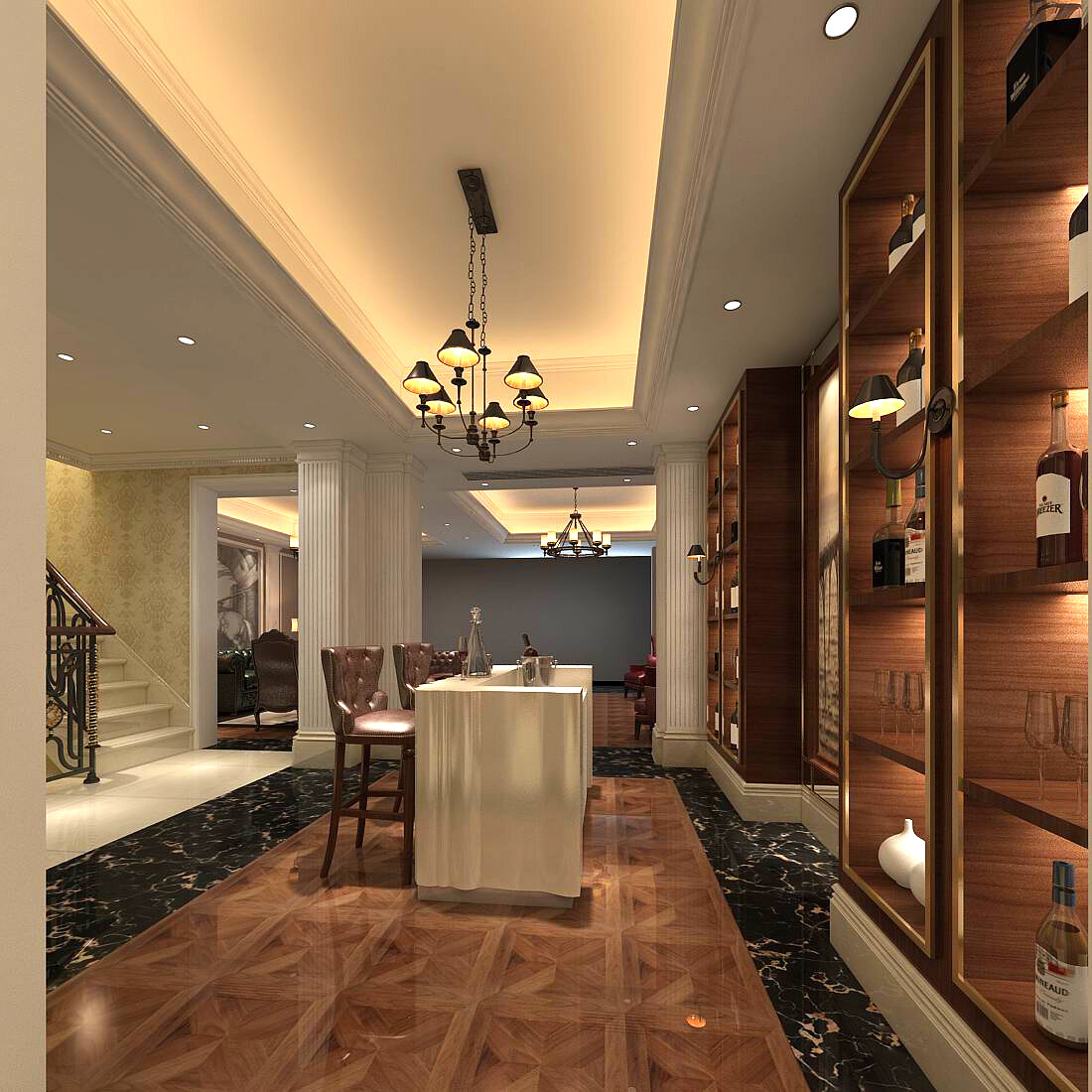 ArtStation - European-style living room design 17 | Resources