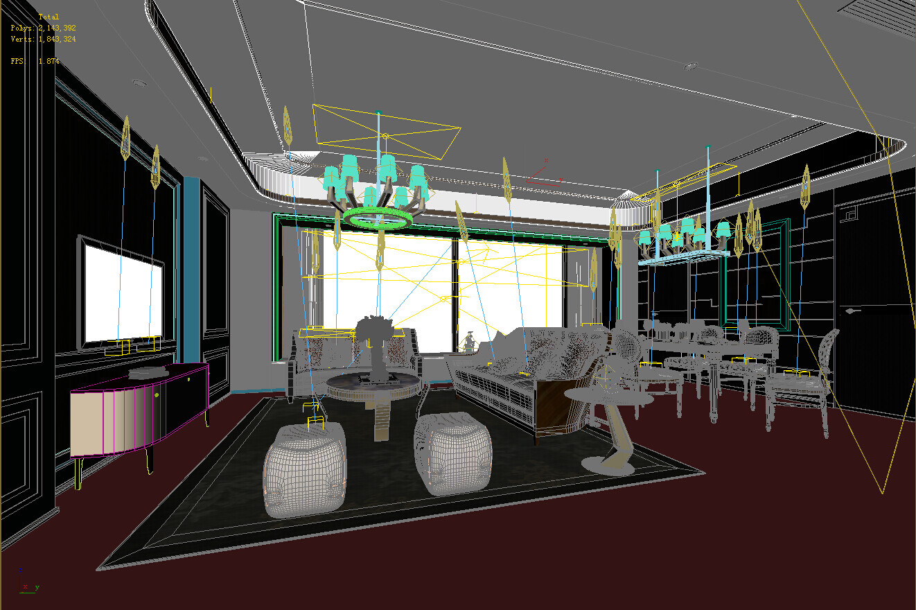 ArtStation - Stylish avant-garde living room design 26 | Resources