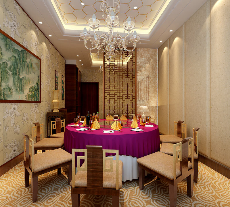 ArtStation - ashionable Chinese reversionary dining room 1810 | Resources