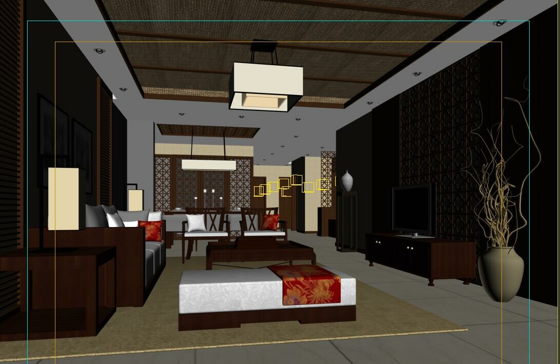 ArtStation - Fashionable Chinese vintage room restaurant 1834 | Resources