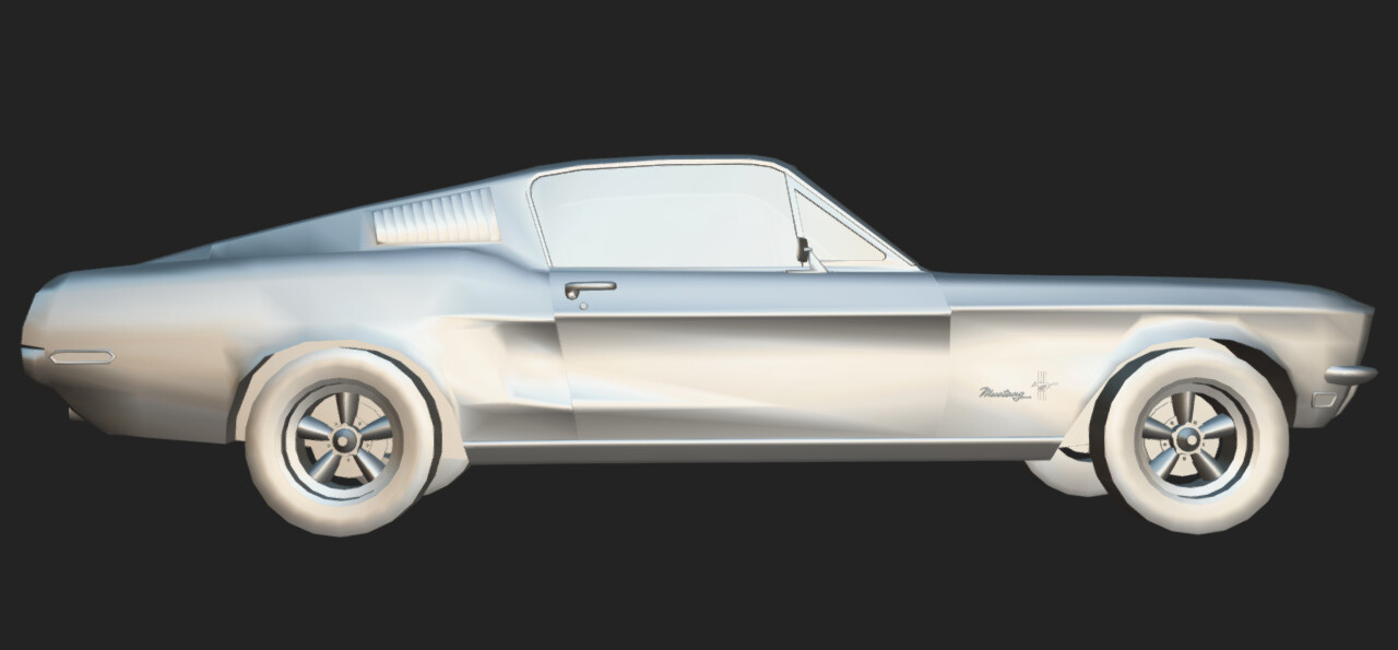 ArtStation - Ford Mustang 1968 - Low Poly | Resources