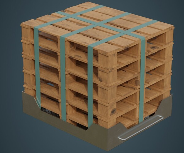 ArtStation - Pallet Rack 1A | Game Assets