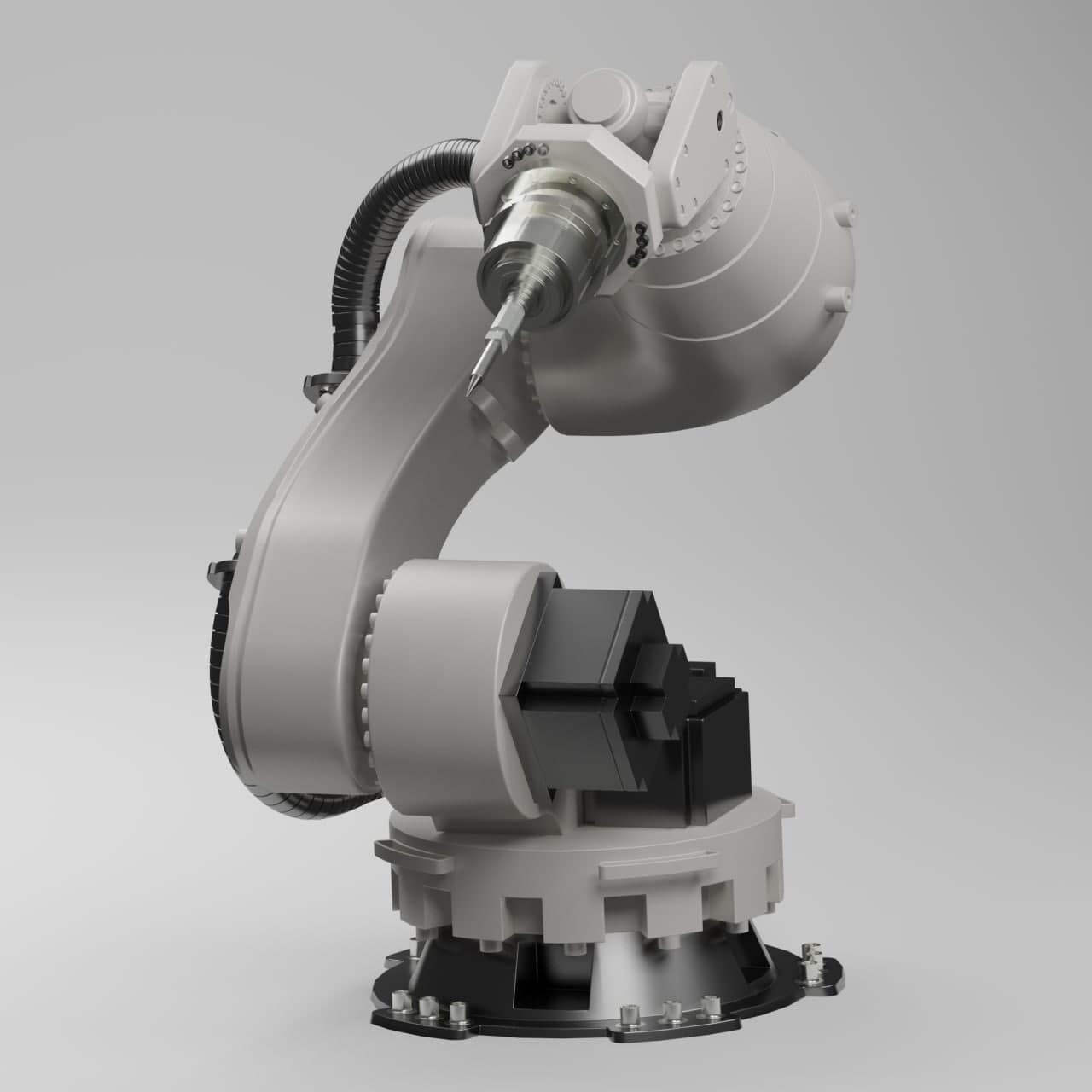 ArtStation - 5 Industrial Robot Arm and 5 tools | Game Assets