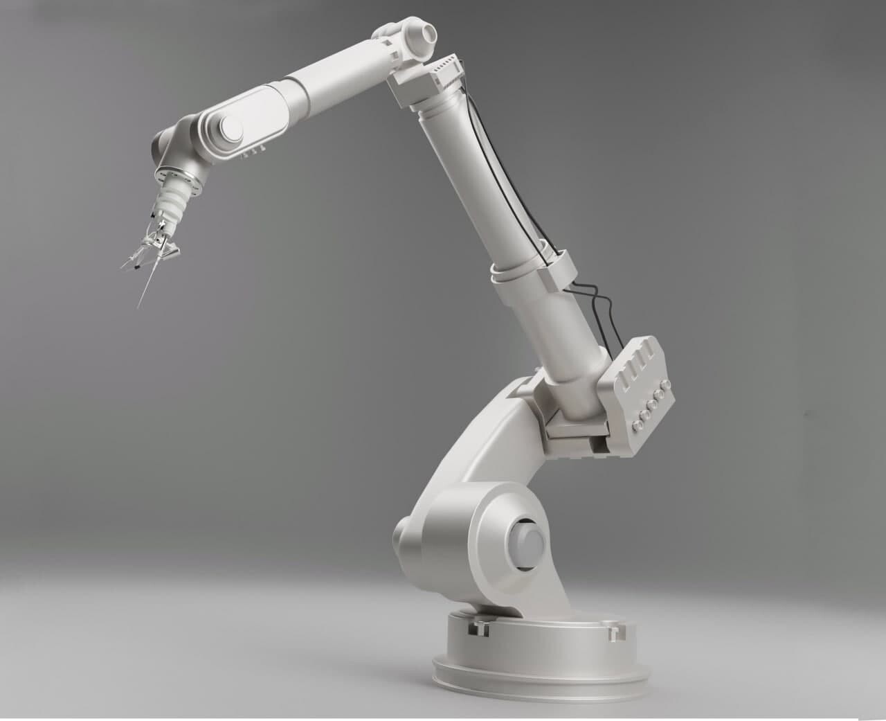 ArtStation - 5 Industrial Robot Arm and 5 tools | Game Assets