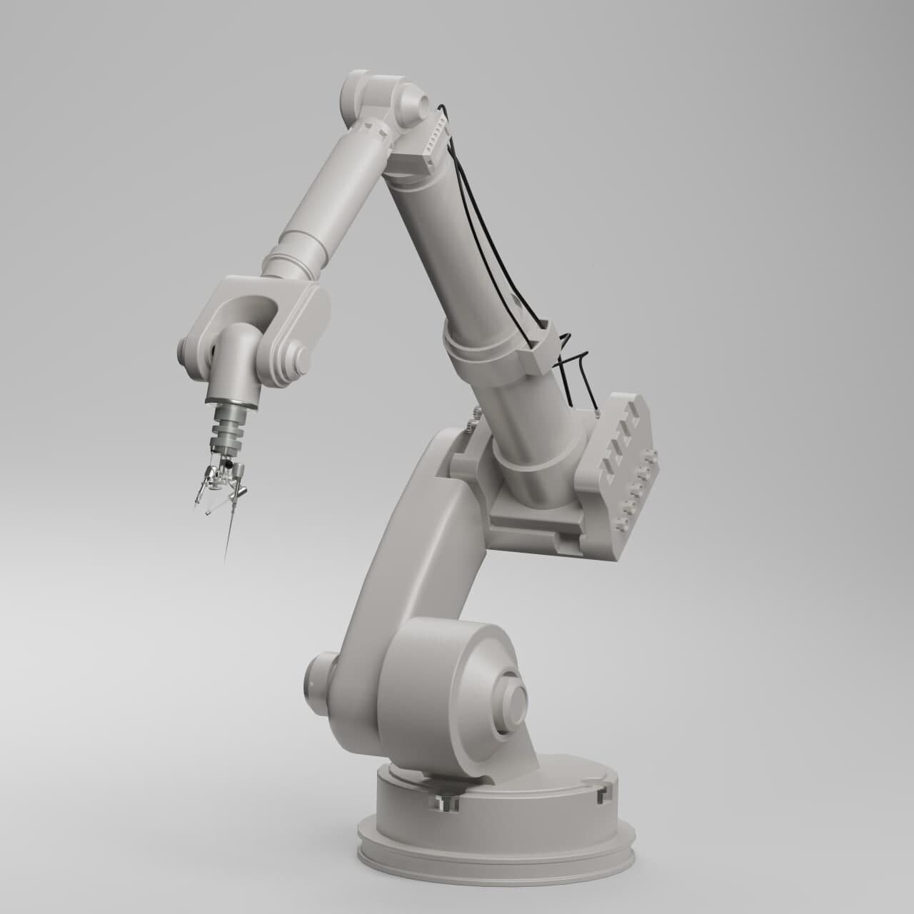 ArtStation - 5 Industrial Robot Arm and 5 tools | Game Assets