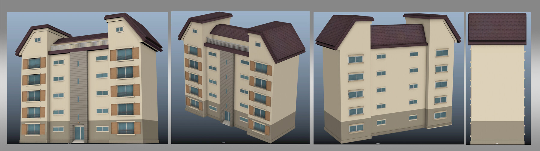 ArtStation - Cartoon building house | Resources