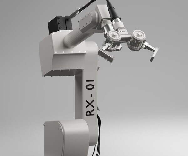 ArtStation - 5 Industrial Robot Arm and 5 tools | Game Assets