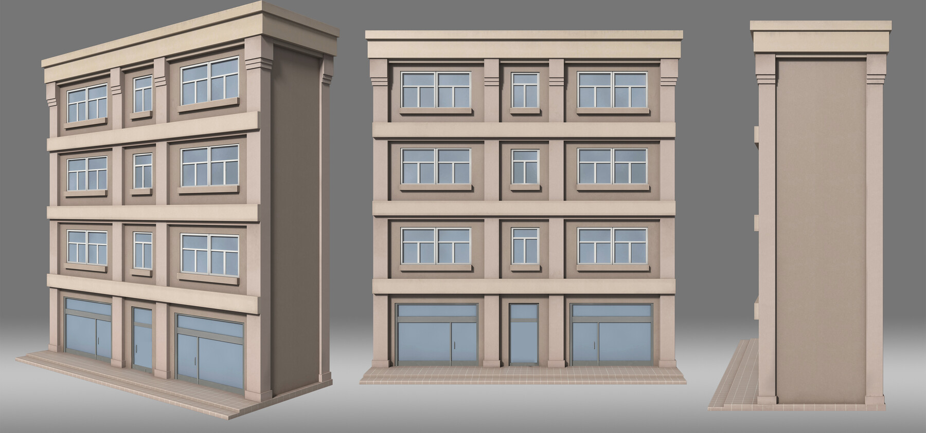 ArtStation - Cartoon building house | Resources