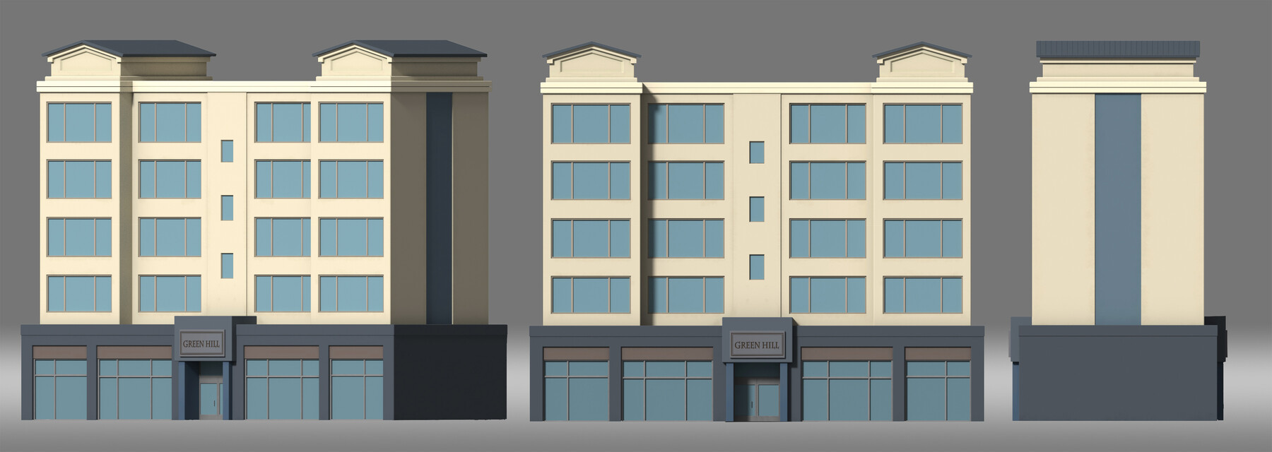 ArtStation - Cartoon building house | Resources