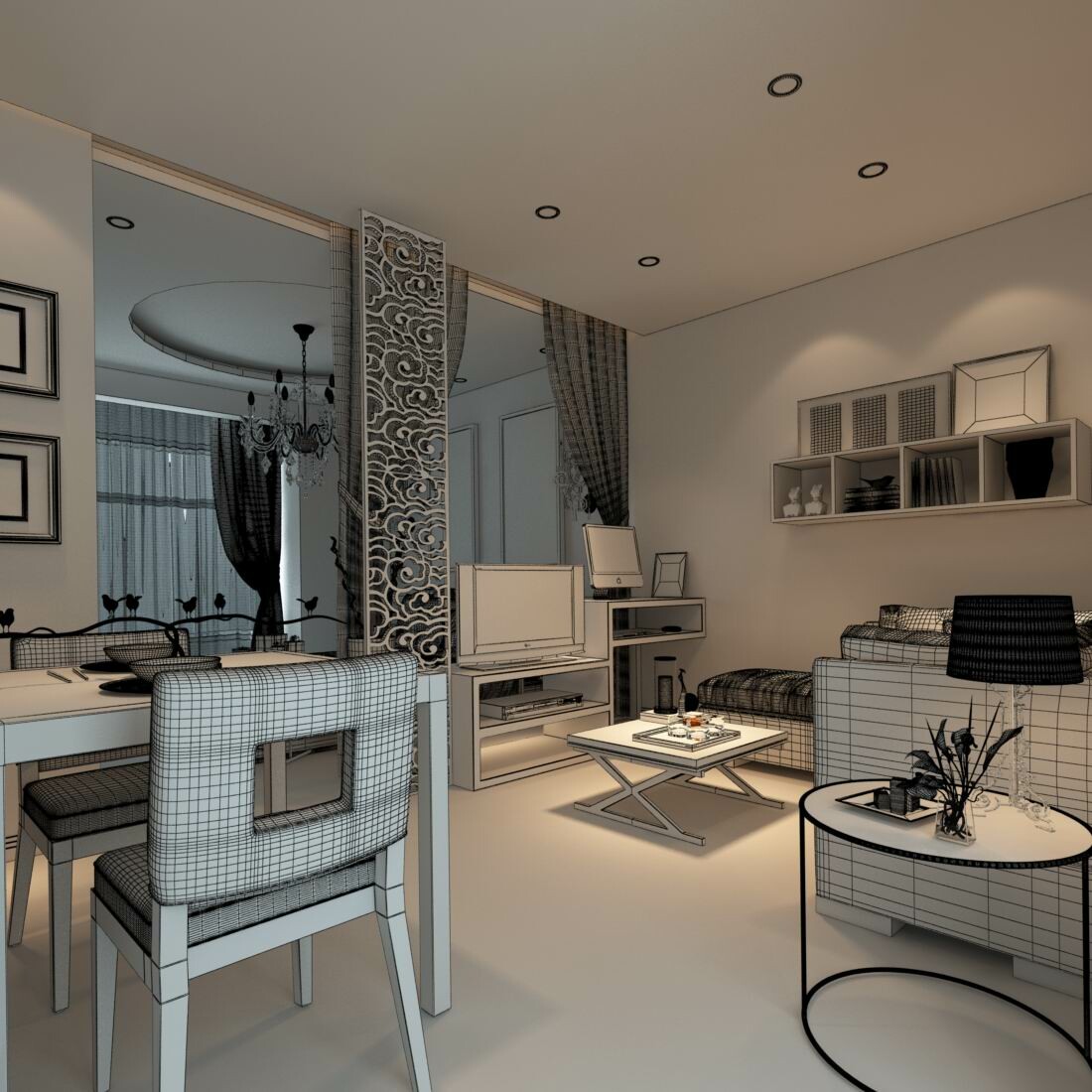 ArtStation - Avant-garde luxury family living room 18 | Resources