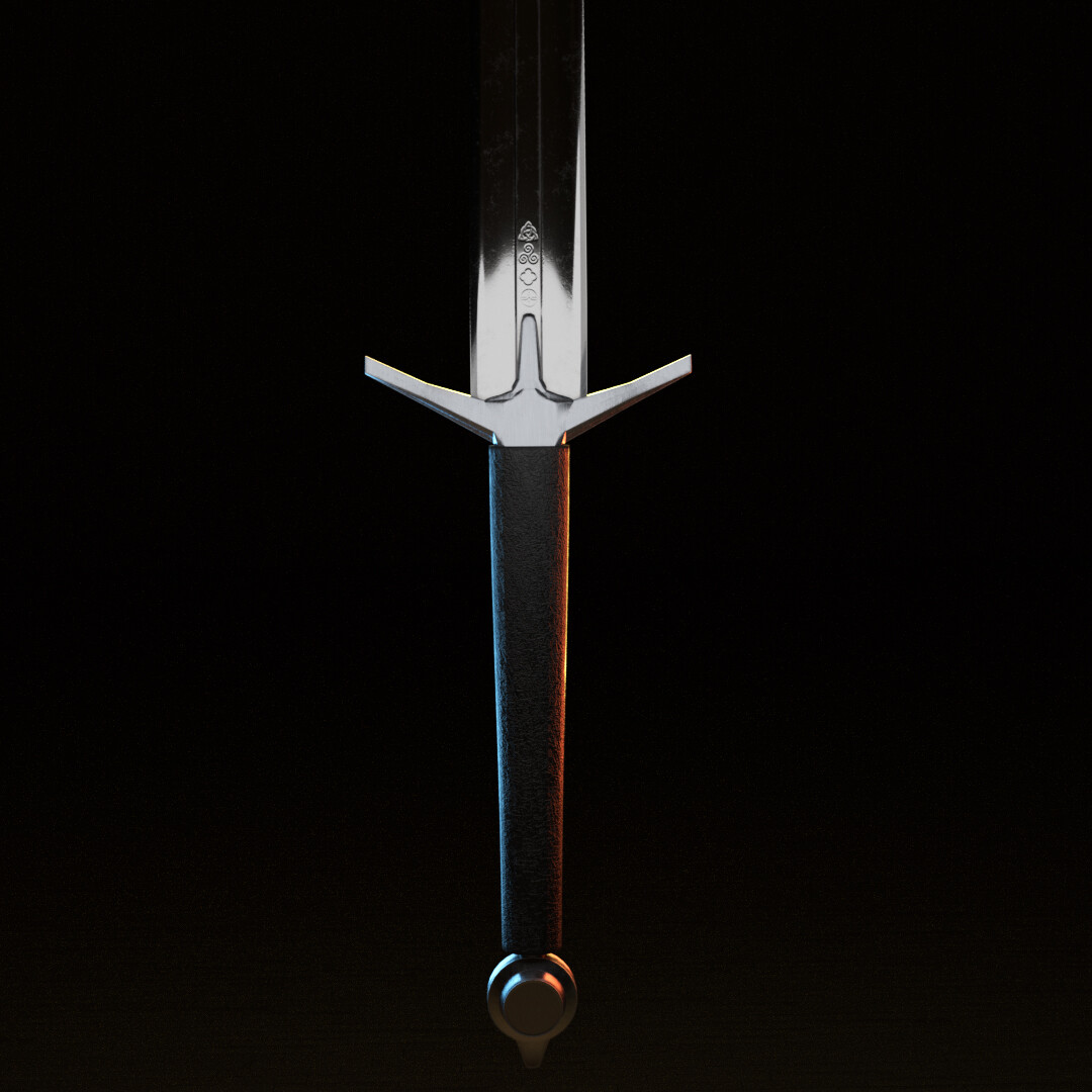 ArtStation - Claymore Sword Low-Poly Gameready (PBR) | Game Assets