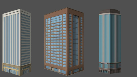 ArtStation - Cartoon high building house | Resources