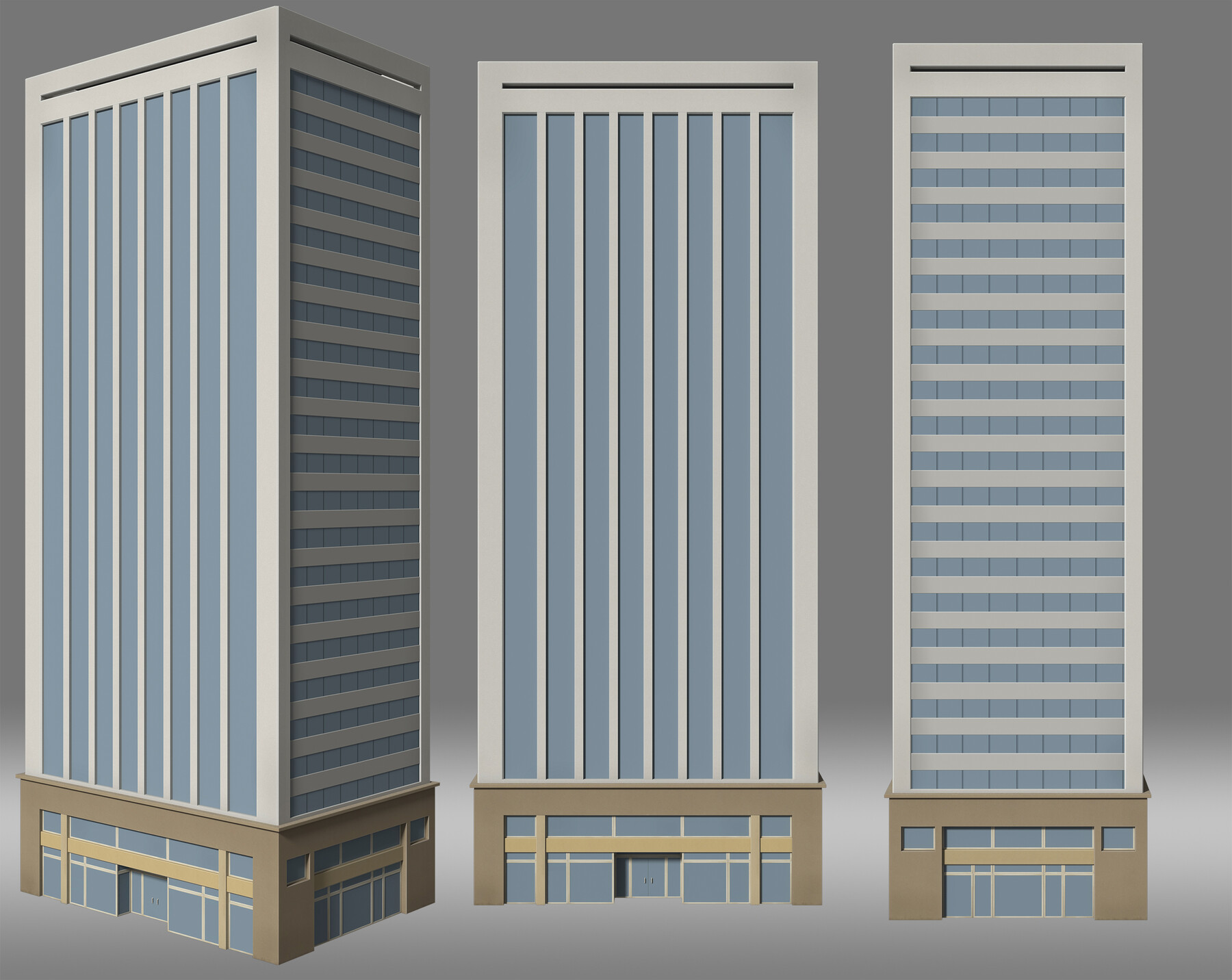 ArtStation - Cartoon high building house | Resources