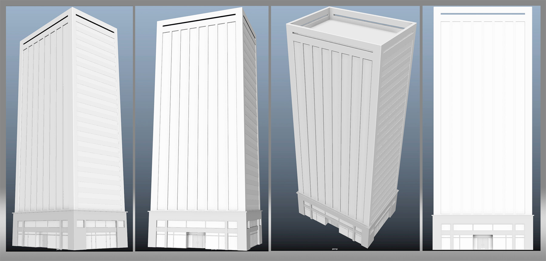 ArtStation - Cartoon high building house | Resources