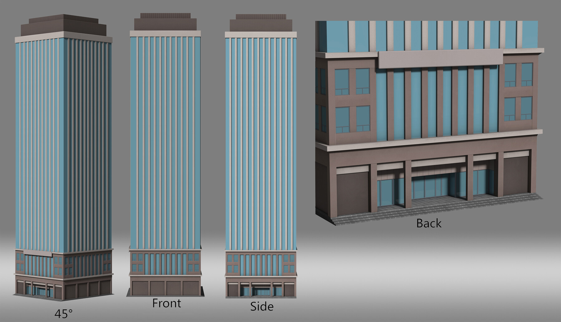 ArtStation - Cartoon high building house | Resources