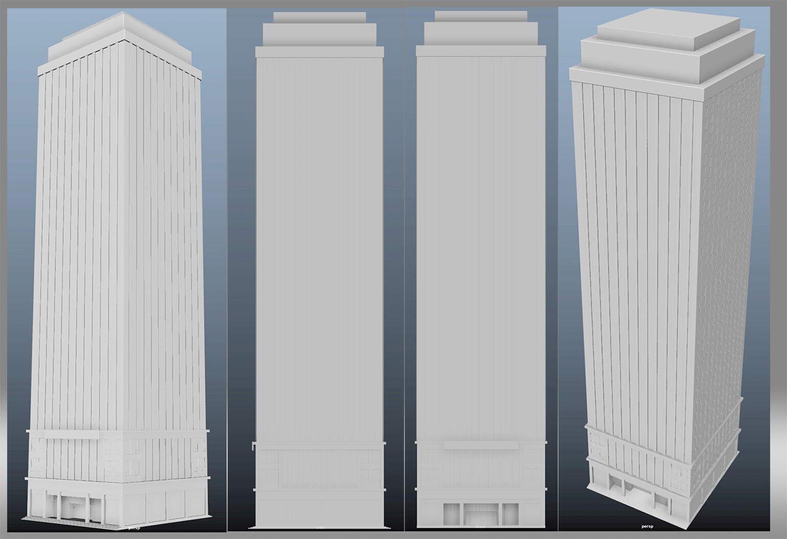 ArtStation - Cartoon high building house | Resources