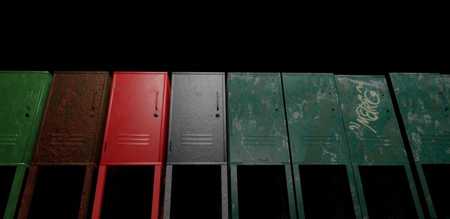 ArtStation - Locker Set | Game Assets