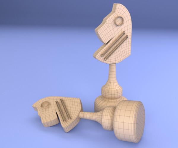 ArtStation - Chess Piece - Knight | Game Assets
