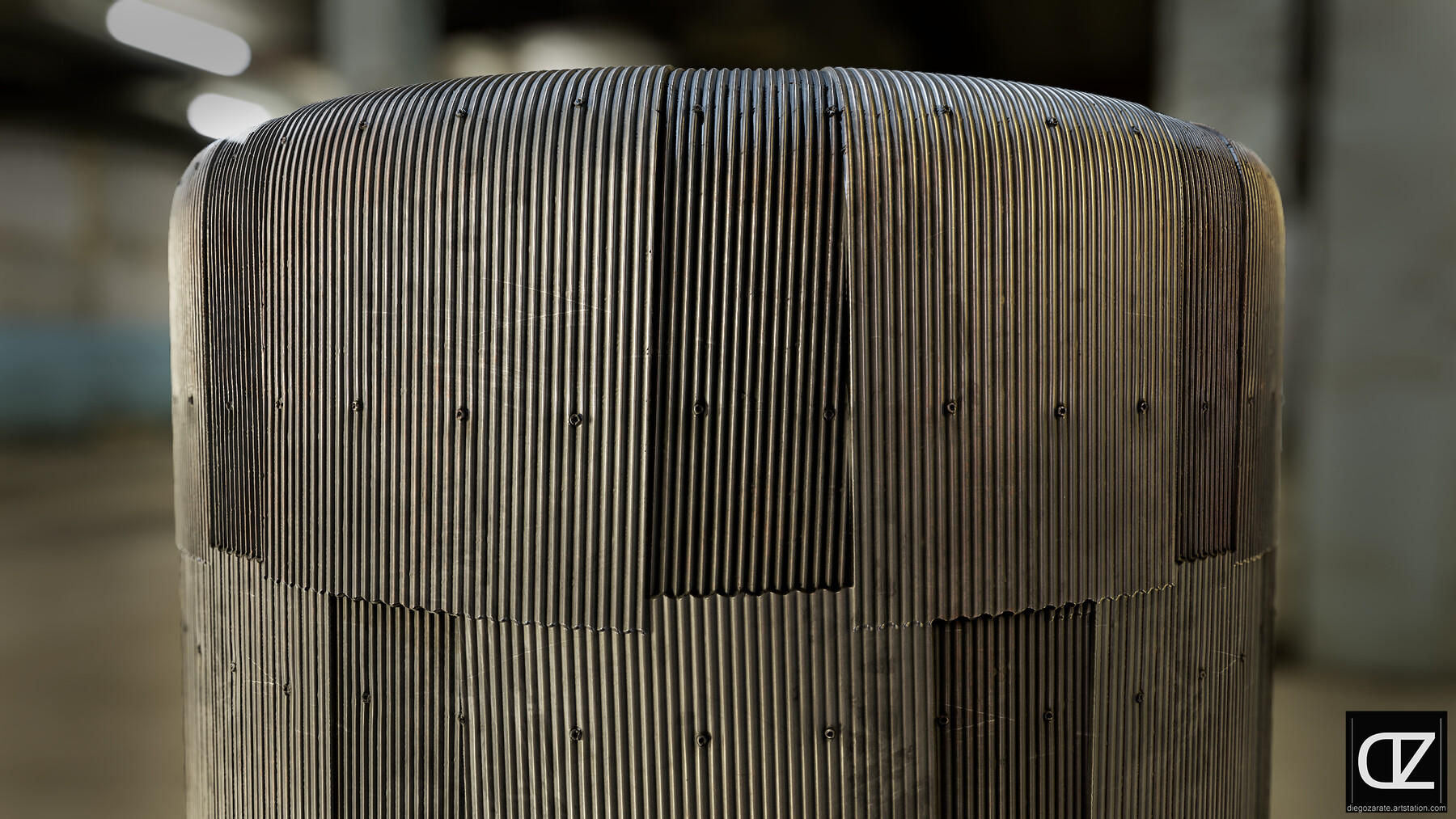 ArtStation - PBR - CORRUGATED, RIVETED METAL SHEETS - 4K MATERIAL ...