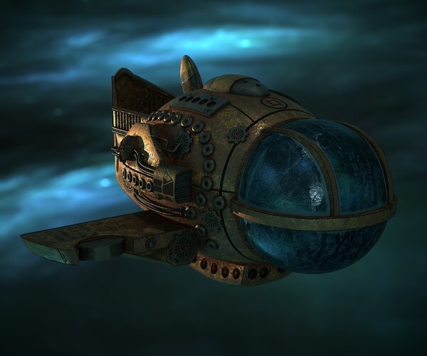 ArtStation - Steampunk Spaceship | Game Assets