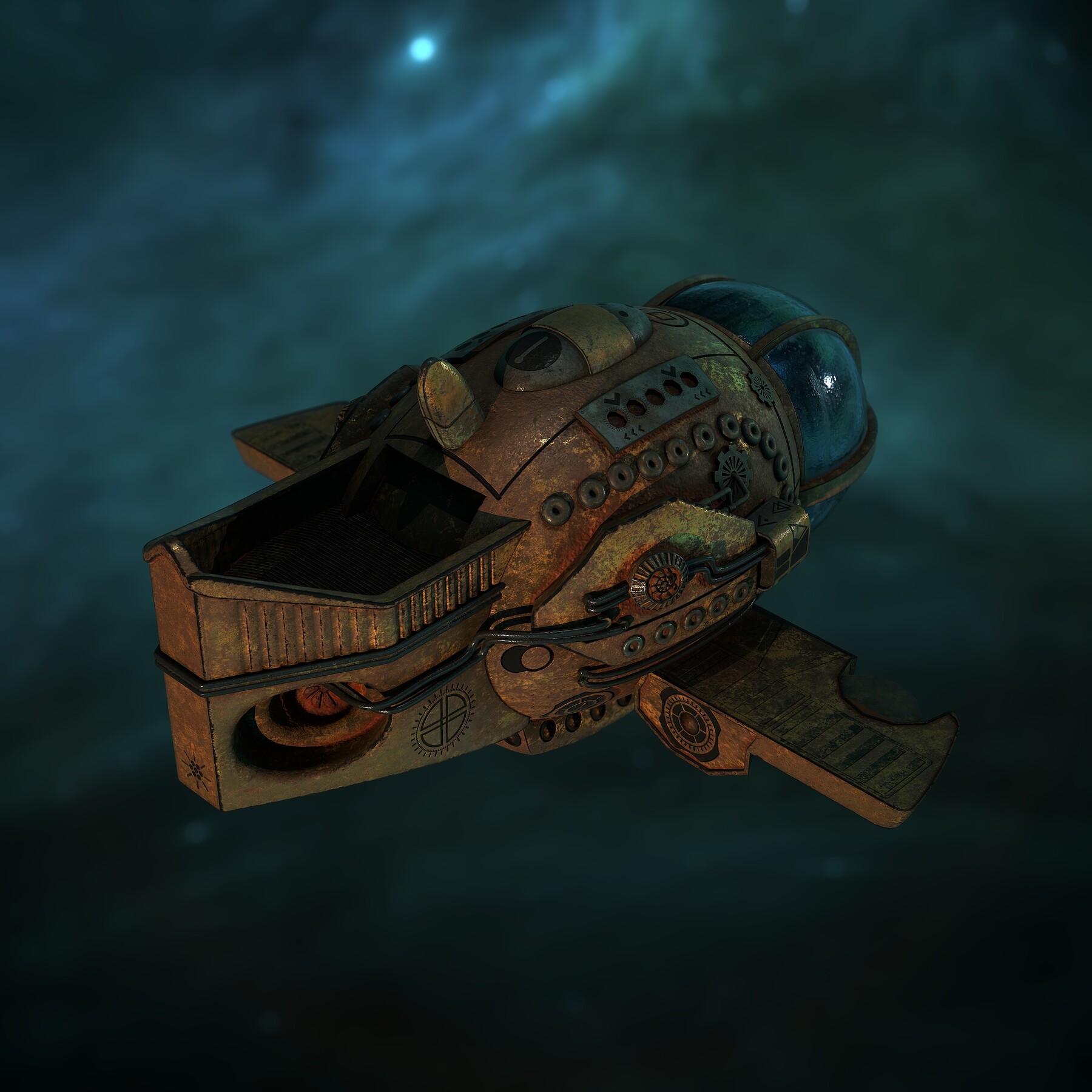 ArtStation - Steampunk Spaceship | Game Assets