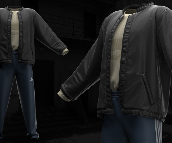 ArtStation - Clo3d/Marvelous designer Male Gopnik outfit. Zprj/Obj/Pose ...