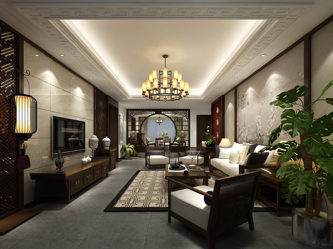 ArtStation - Chinese living room design 03 | Resources