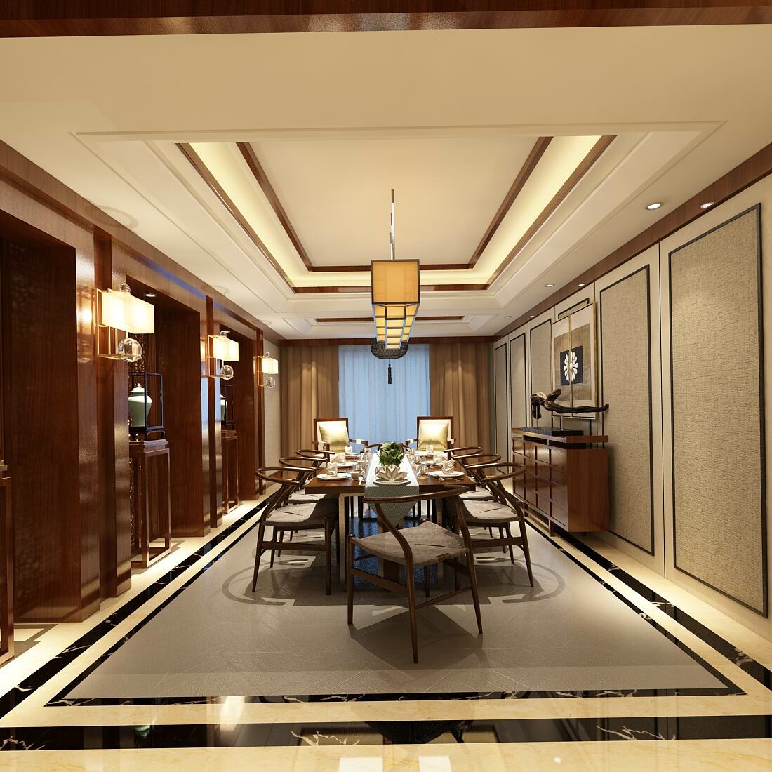 ArtStation - Chinese living room design 12 | Resources