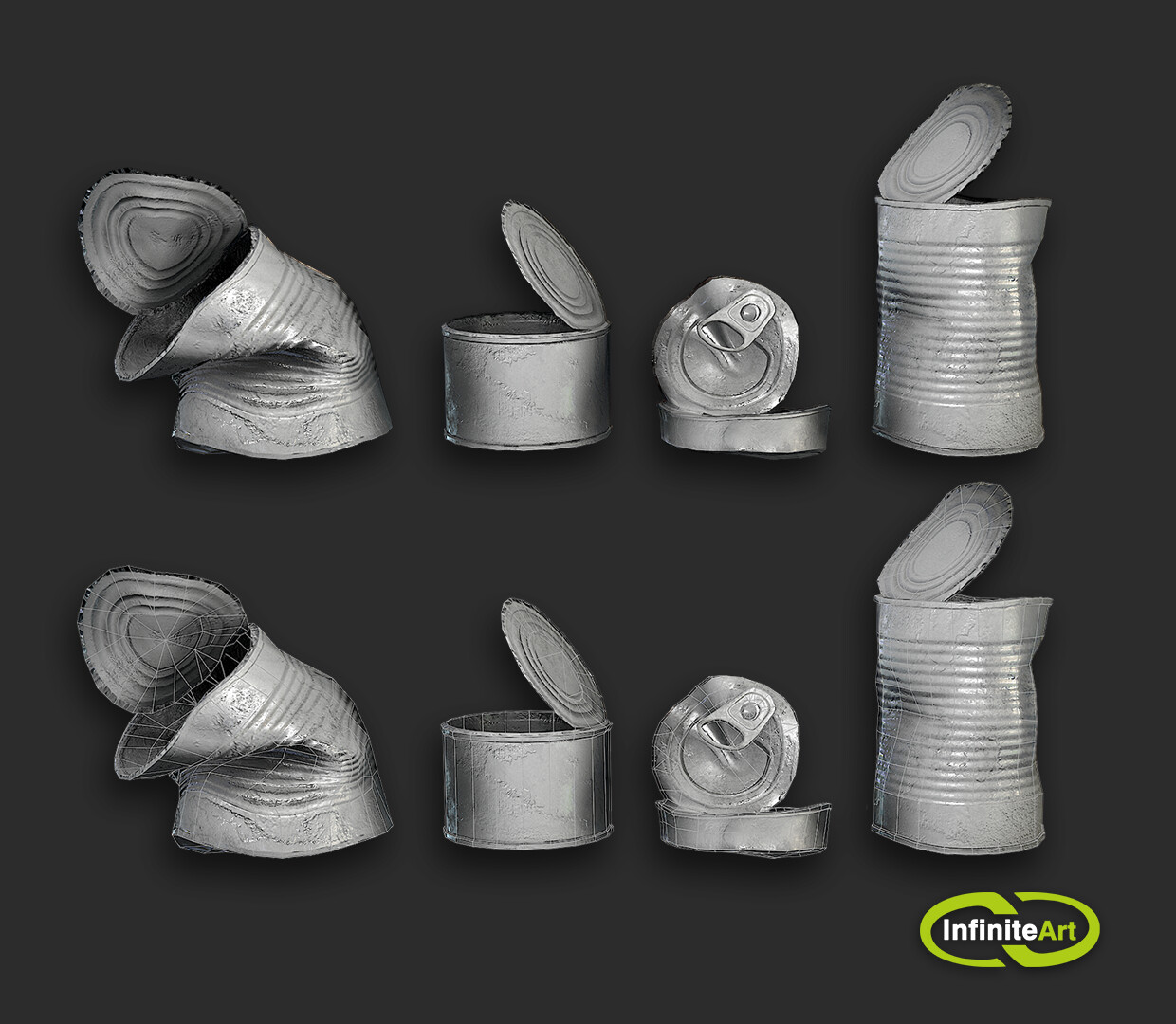 ArtStation - Tin cans | Game Assets