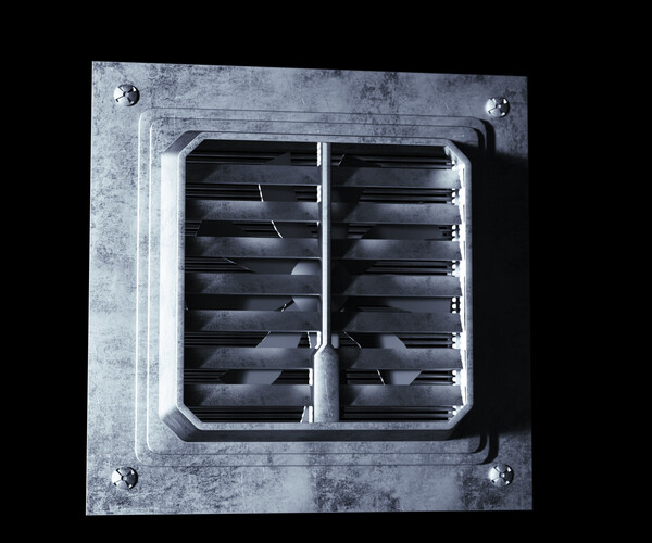 ArtStation - Sci-Fi Metal Ventilation Shaft | Resources